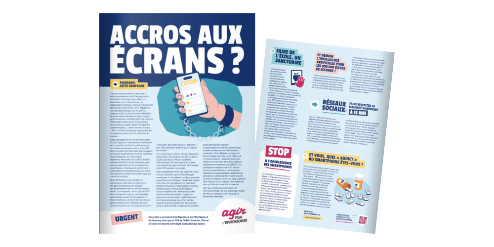 Commandez gratuitement notre plaquette « Accros Aux Écrans ? » – Agir ...
